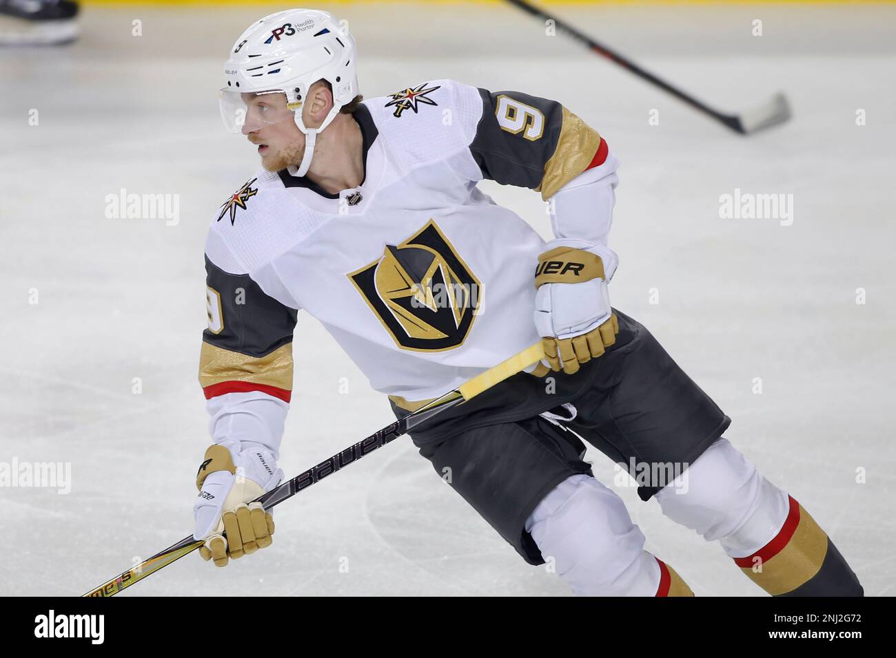NHL profile photo on Vegas Golden Knights player Jack Eichel at a game ...
