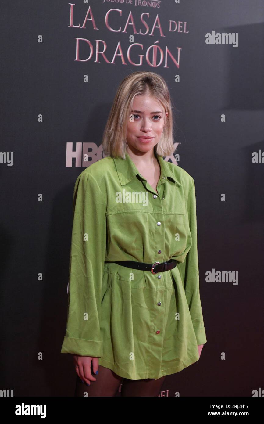 The actress, Cinta Ramirez, poses at the photocall of the presentation ...
