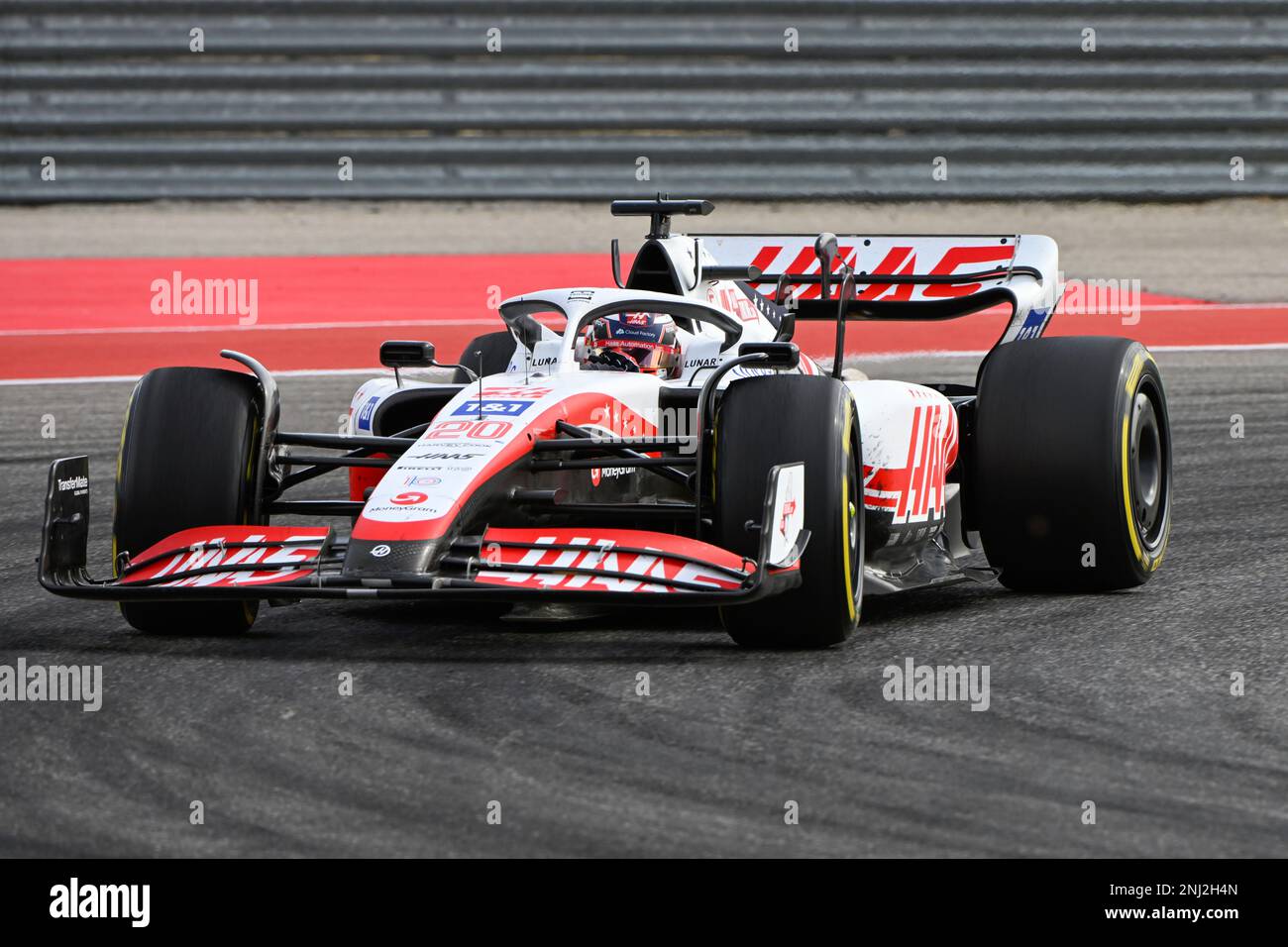 AUSTIN, TX - OCTOBER 23: Haas Ferrari driver Kevin Magnussen (20) of ...