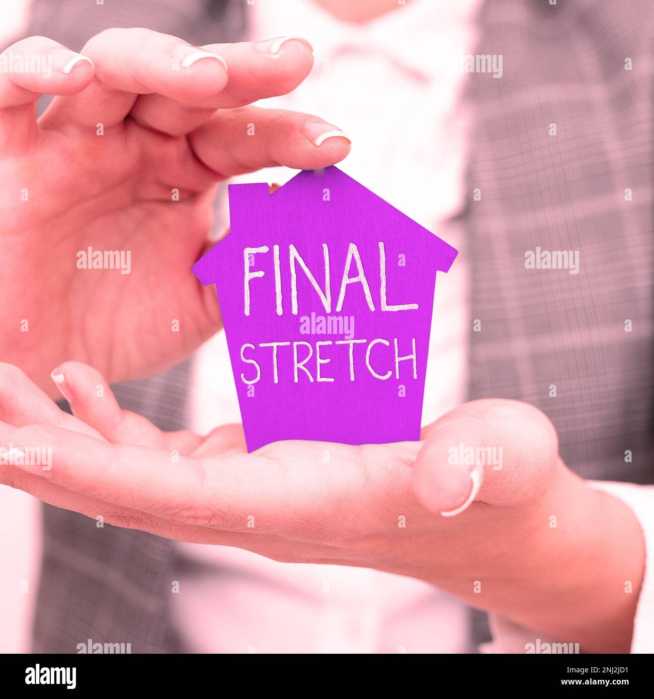 Inspiration showing sign Final Stretch. Concept meaning Last Leg ...