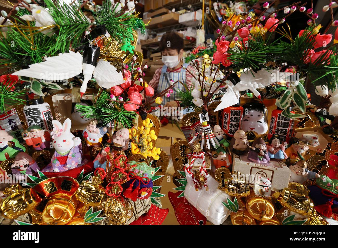 Charms for raking in good fortune, called "kumade" in Japanese, are ...