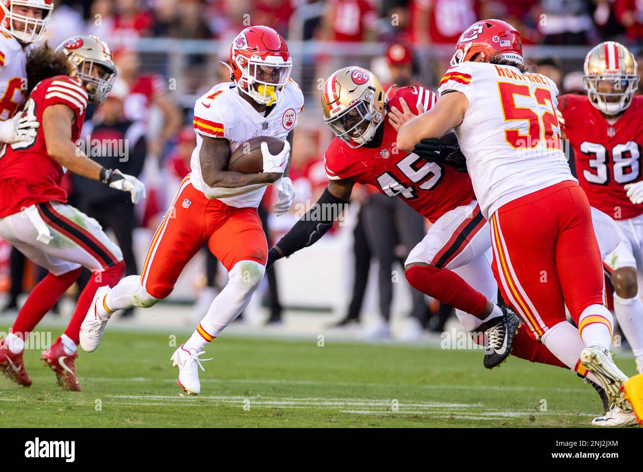 SANTA CLARA, CA - OCTOBER 23: Kansas City Chiefs running back Jerick ...
