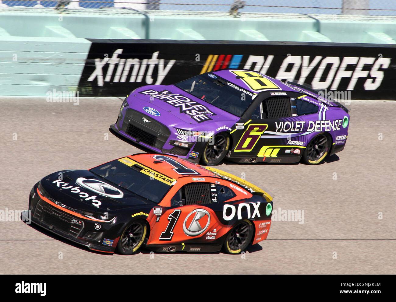HOMESTEAD, FL - OCTOBER 23: Ross Chastain (#1 TrackHouse Racing Kubota ...