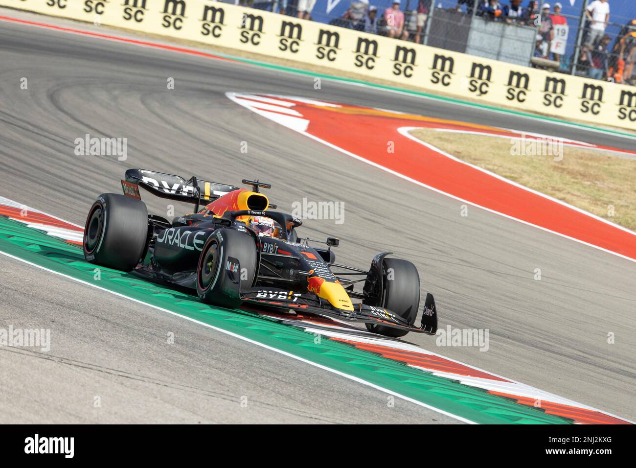 AUSTIN, TX - OCTOBER 23: Red Bull Racing Honda driver Max Verstappen (1 ...