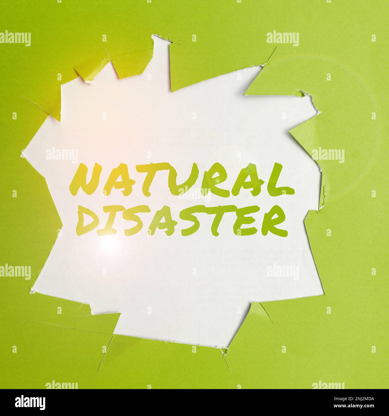 Text sign showing Natural Disaster. Business concept occurring in the ...
