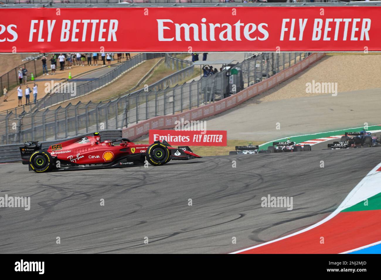 AUSTIN, TX - OCTOBER 23: Scuderia Ferrari driver Carlos Sainz (55) of ...
