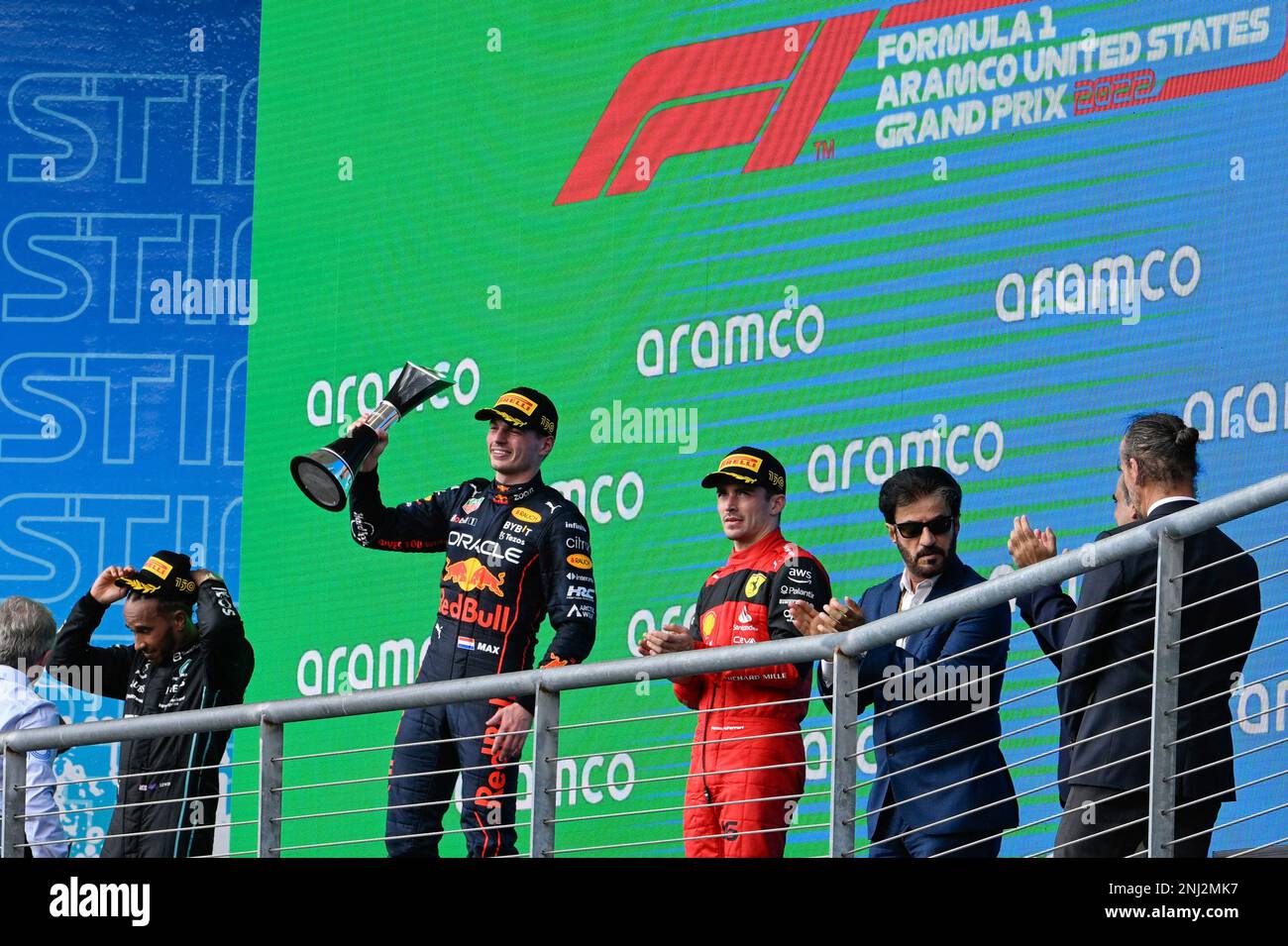 AUSTIN, TX - OCTOBER 23: Red Bull Racing Honda driver Max Verstappen (1 ...