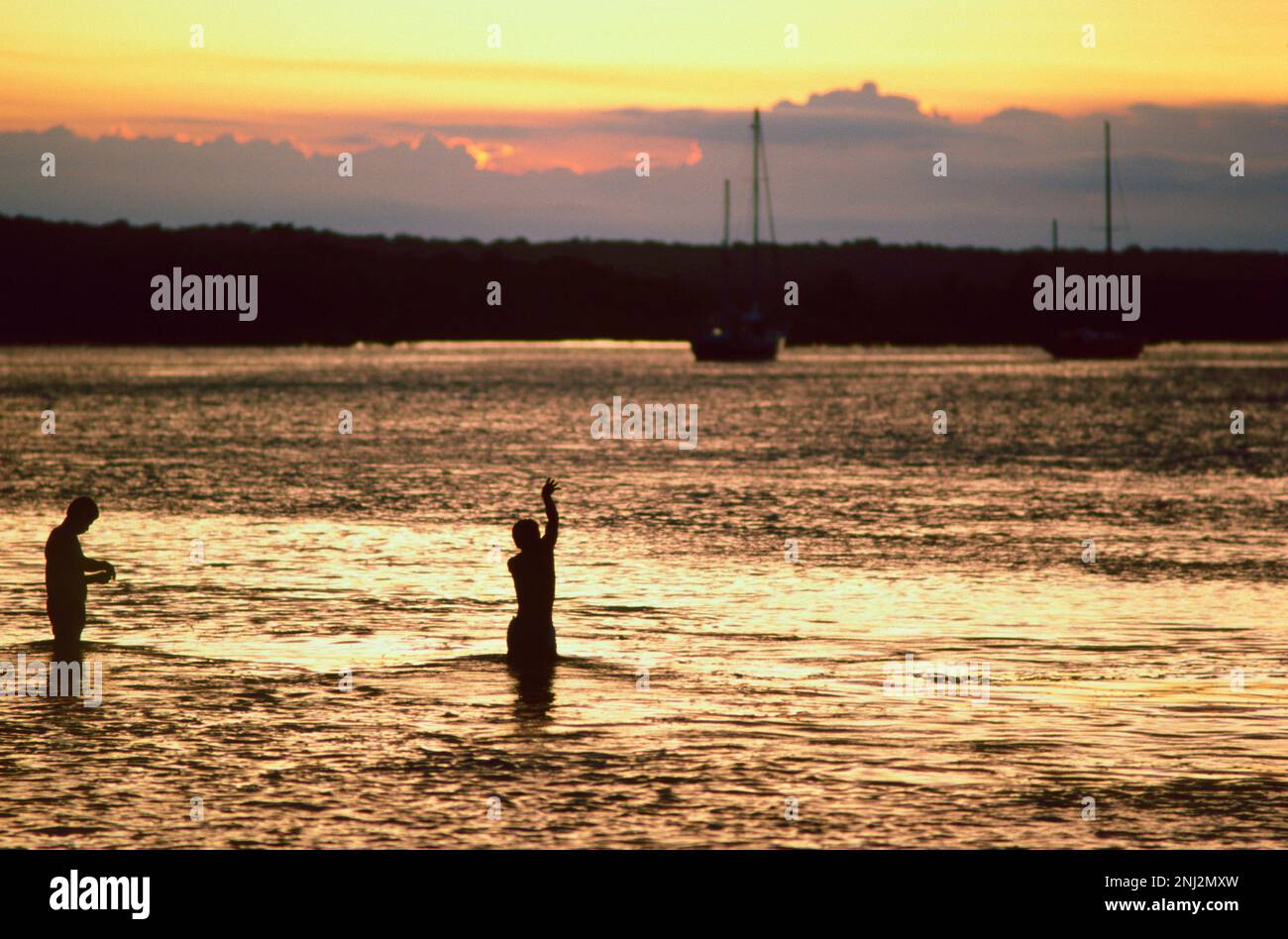 Two boys bathe in the River Amazon, Manaus, Amazonas, Brazil Stock ...