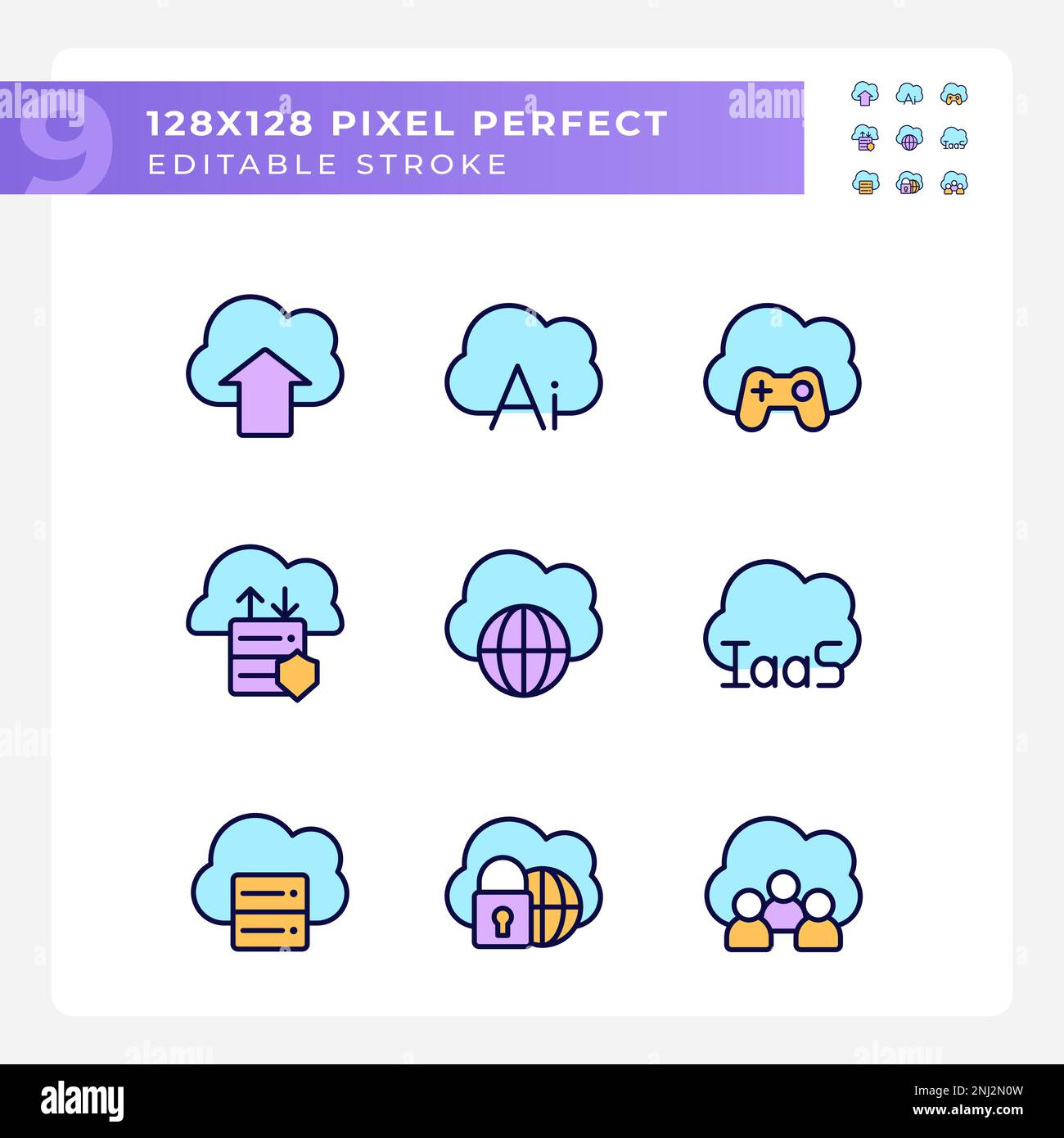 Cloud based service for data processing pixel perfect RGB color icons ...