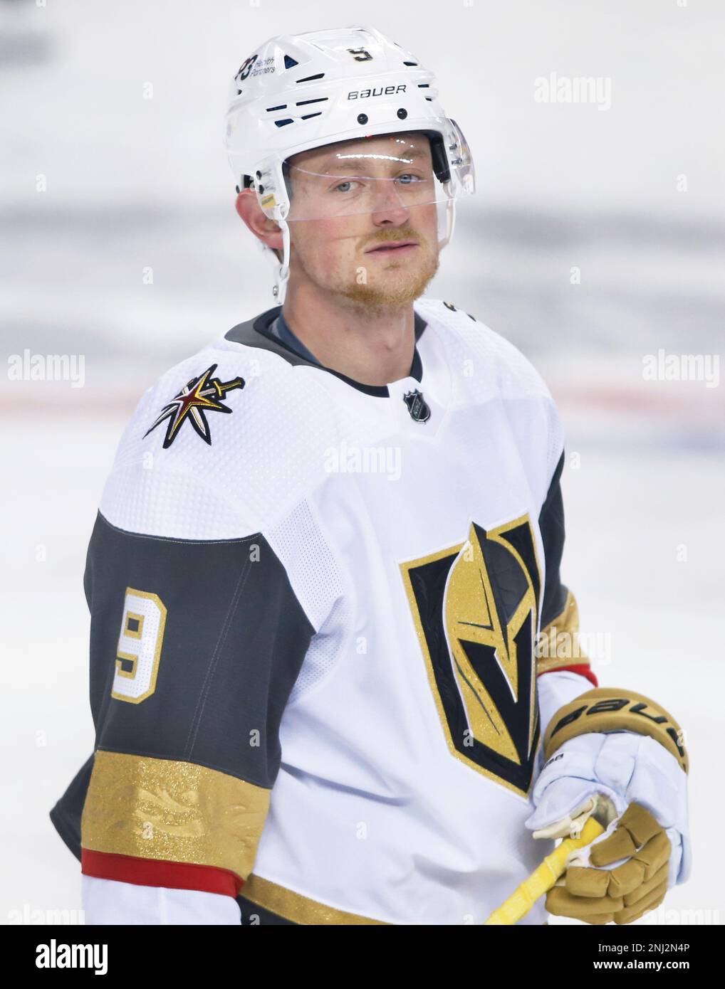NHL profile photo on Vegas Golden Knights player Jack Eichel at a game ...