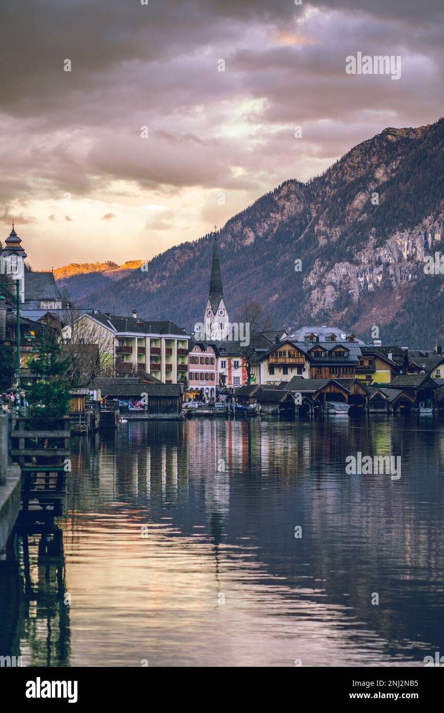 Hallstatt church hi-res stock photography and images - Alamy