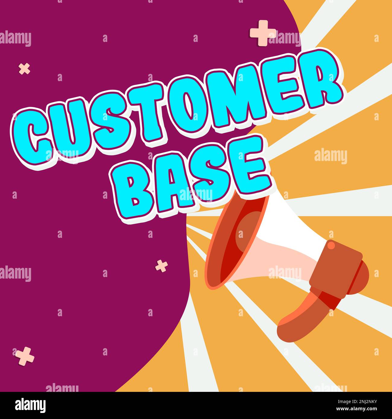 Text Caption Presenting Customer Base Business Showcase Encourage