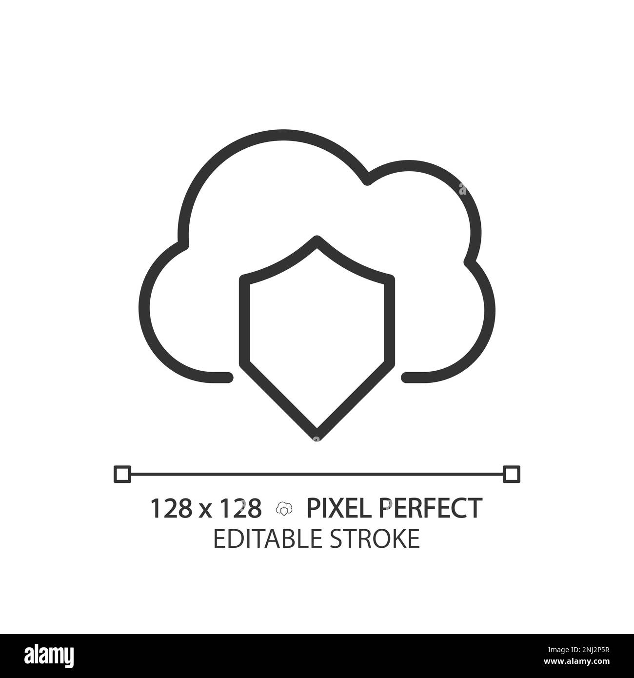 Cloud computing security image Black and White Stock Photos & Images ...