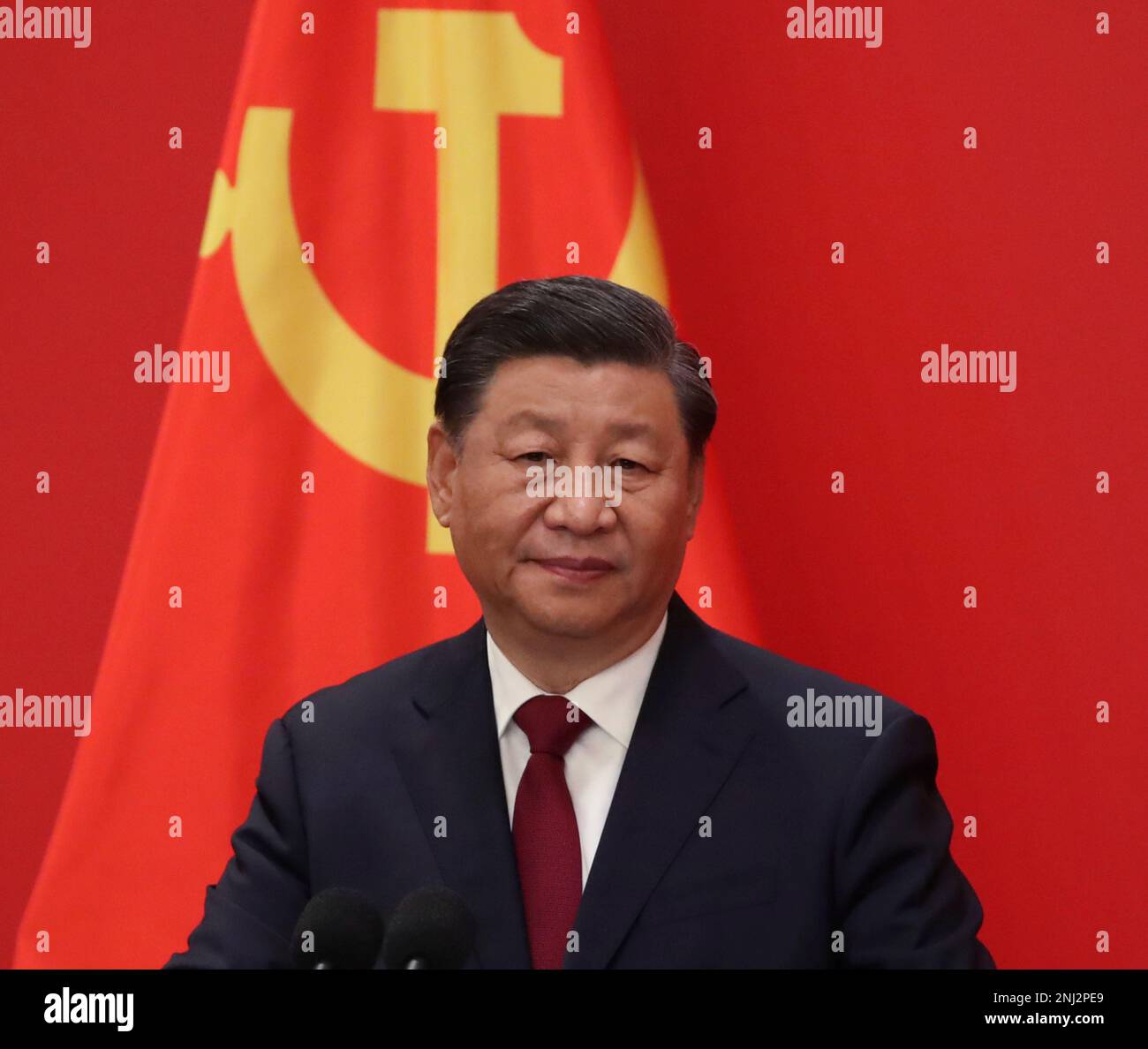 Seven members of China's Communist Party leadership including President ...