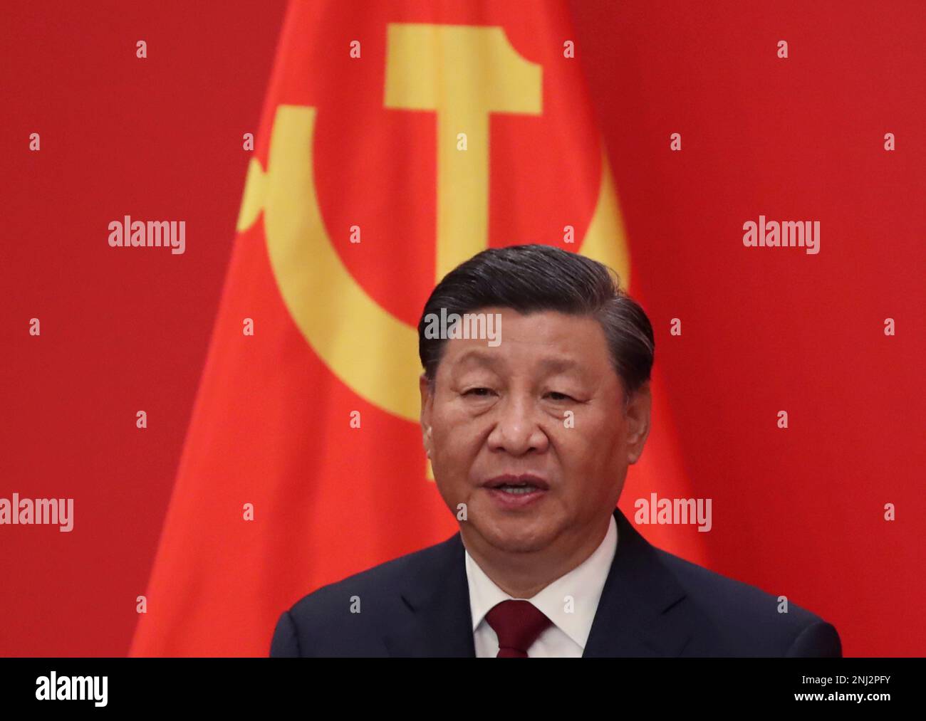 Seven members of China's Communist Party leadership including President ...