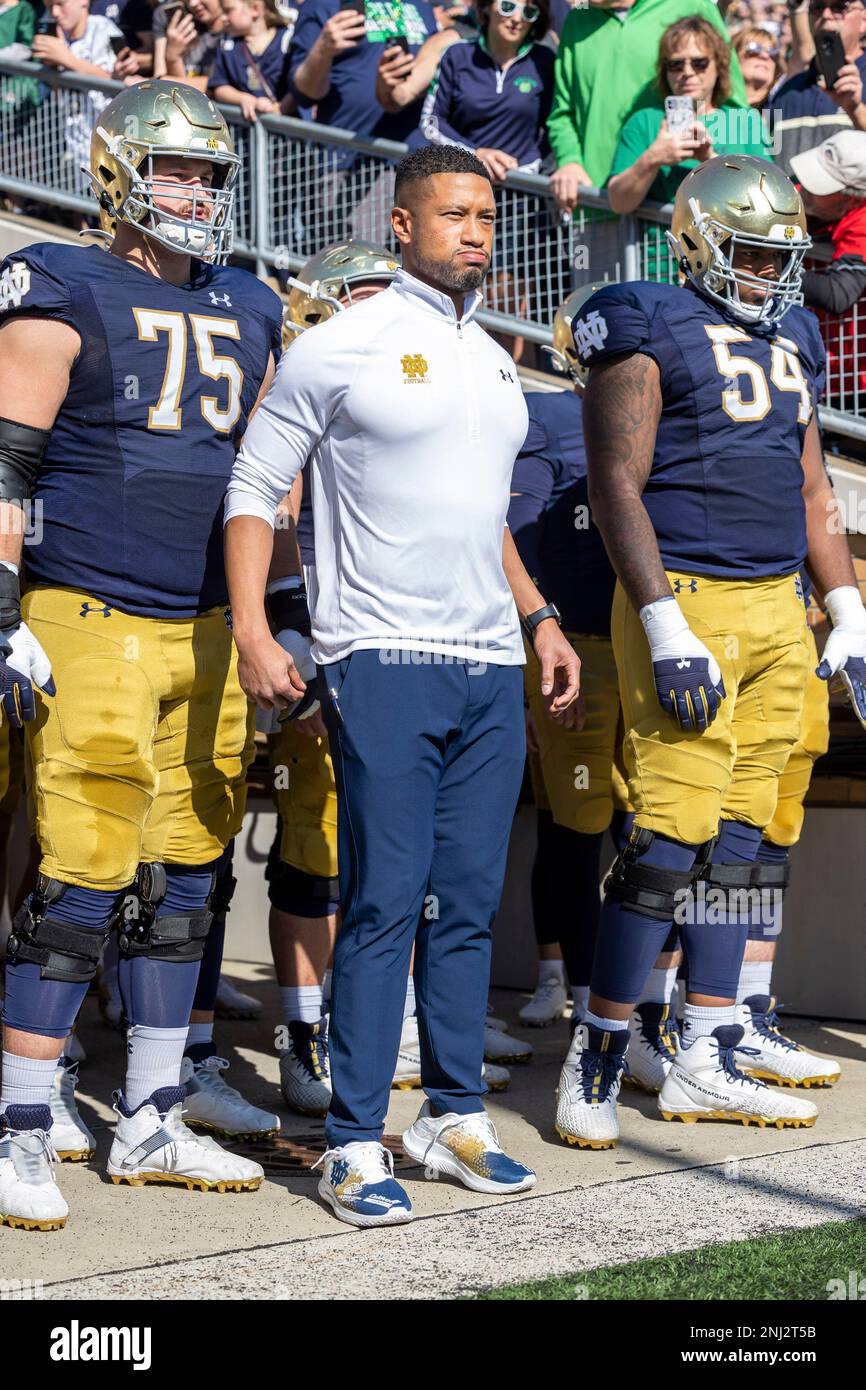 October 22, 2022: Notre Dame head coach Marcus Freeman in the tunnel ...