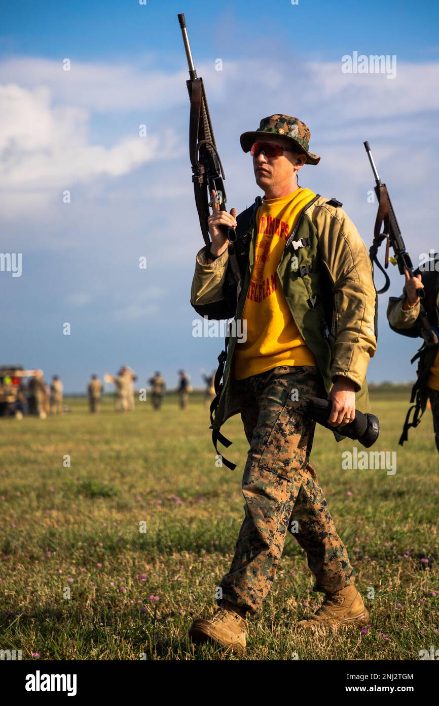 U.S. Marine Corps Capt. Philip Williams, with the Marine Corps Shooting ...