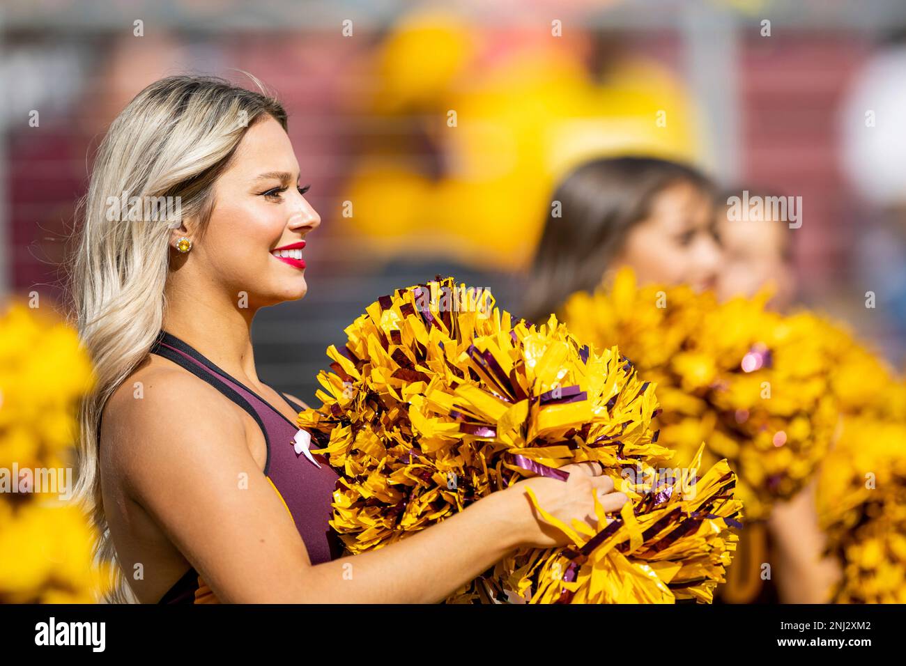 PALO ALTO, CA - OCTOBER 22: Arizona Sun Devil cheerleaders chant for ...
