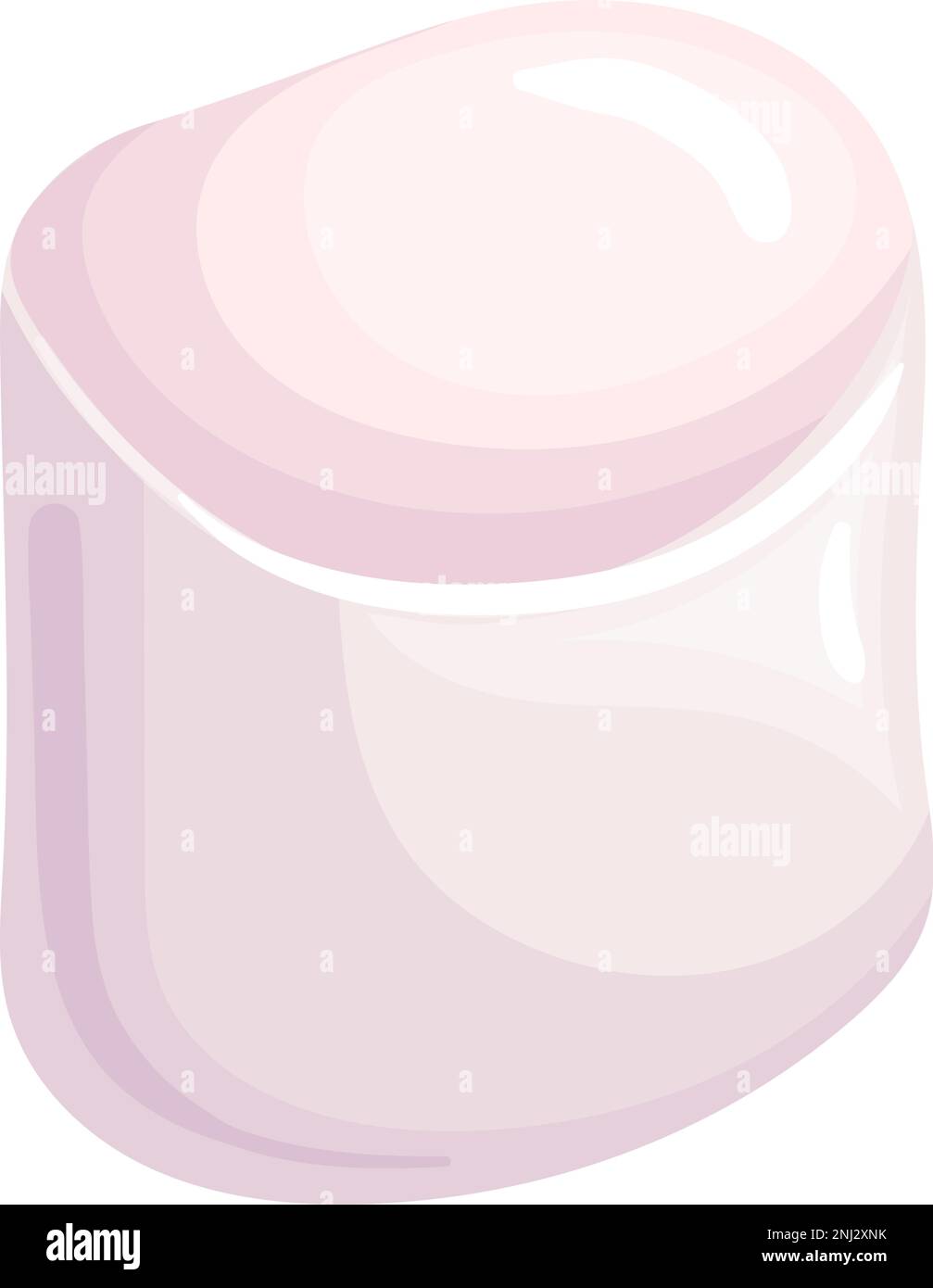 marshmallow food sweet cartoon vector illustration color sign Stock ...