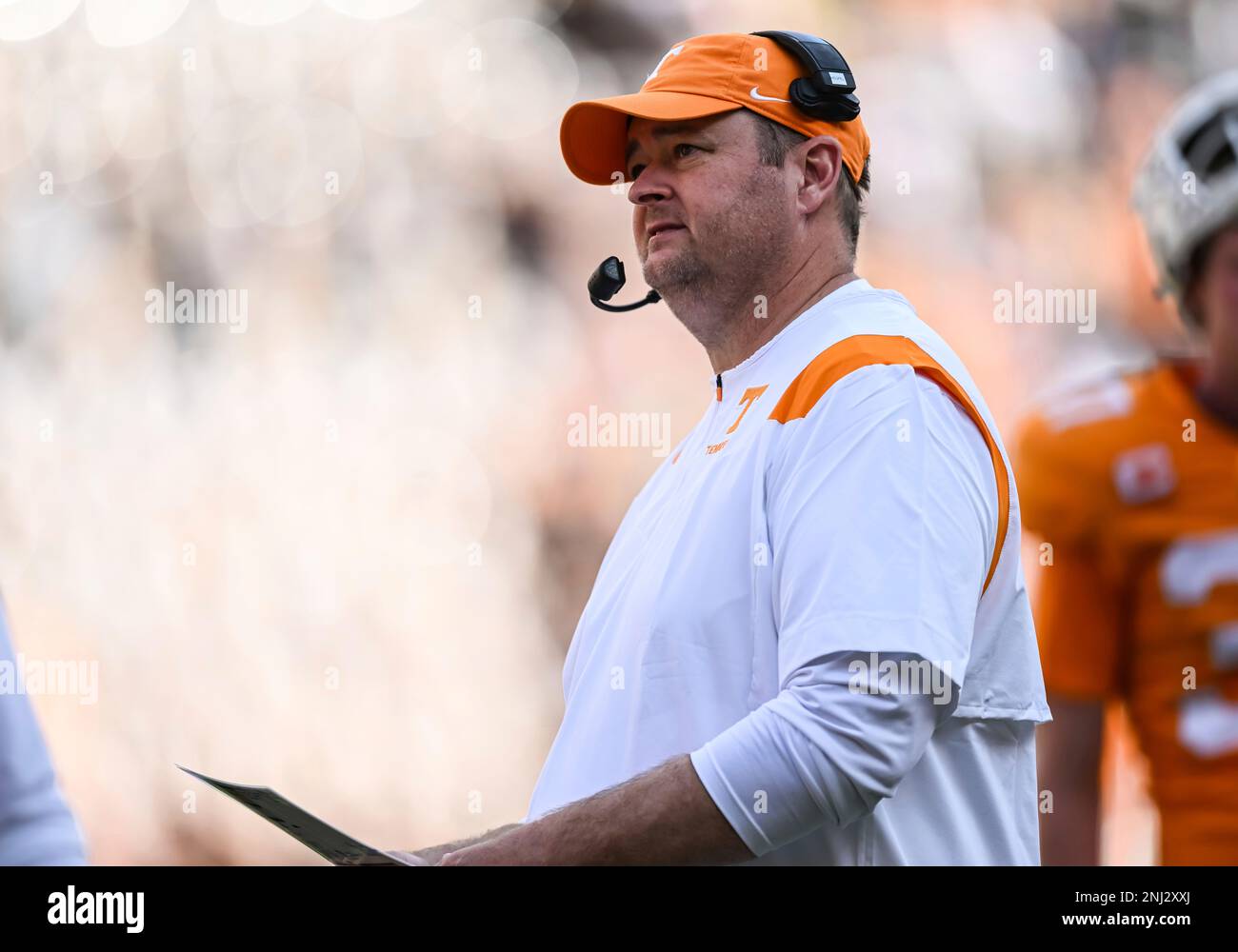 KNOXVILLE, TN - OCTOBER 22: Tennessee Volunteers head coach Josh Heupel ...