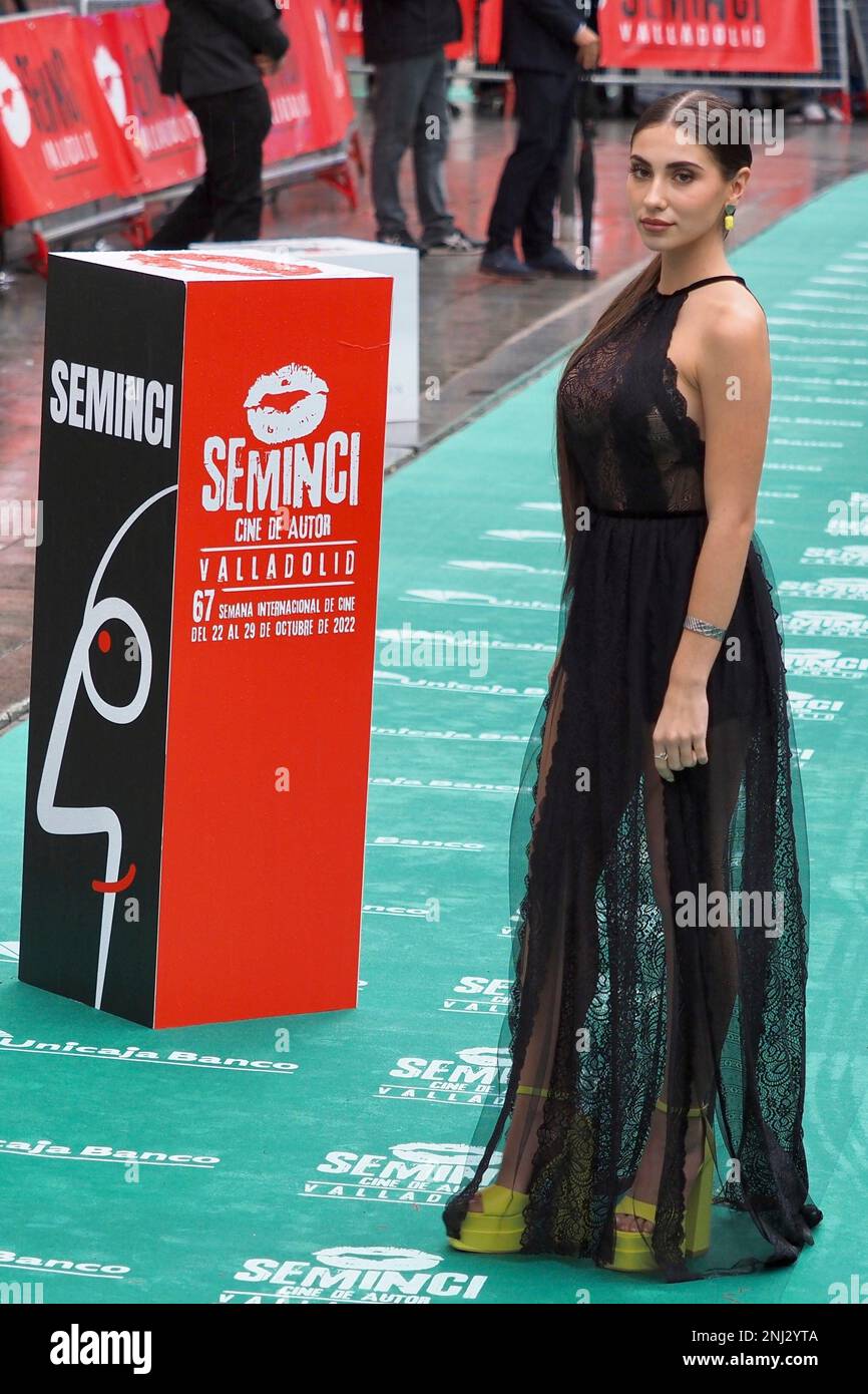 Influencer Andrea Garte poses on the green carpet at the opening of the ...