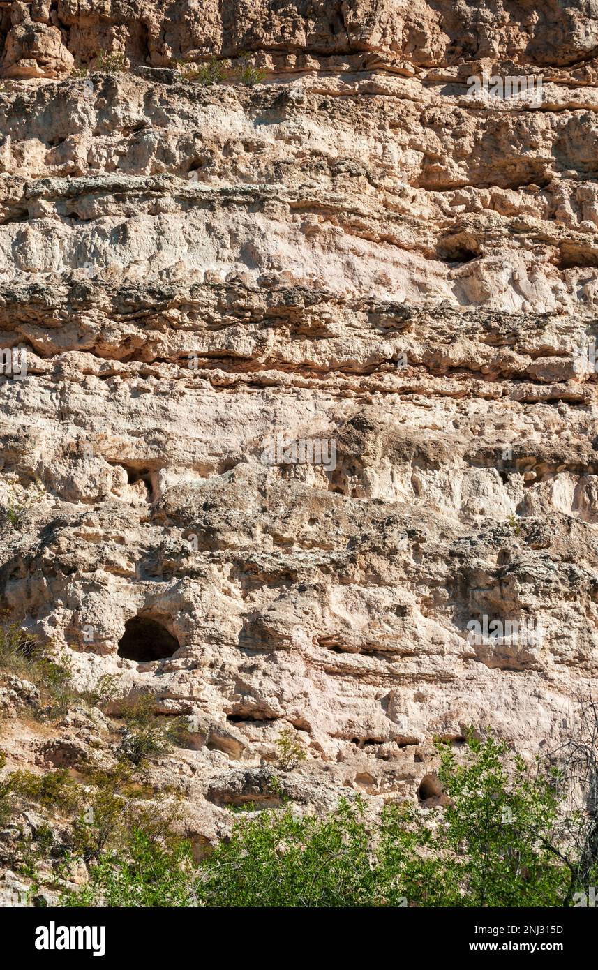 Hole In the Cliff at Montezuma Castle National Monument Stock Photo - Alamy