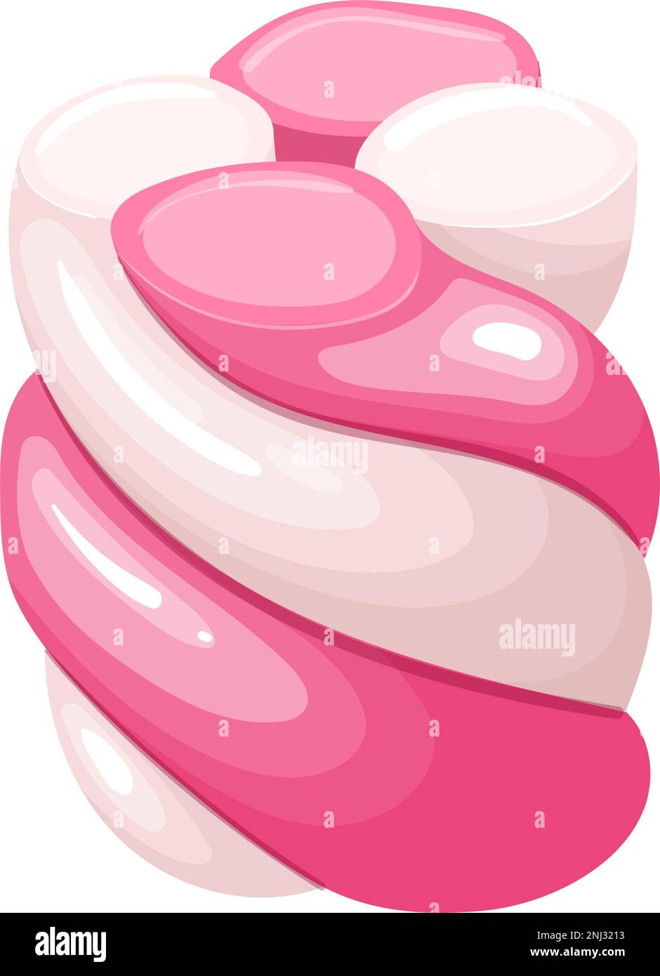 marshmallow food sweet cartoon vector illustration color sign Stock ...