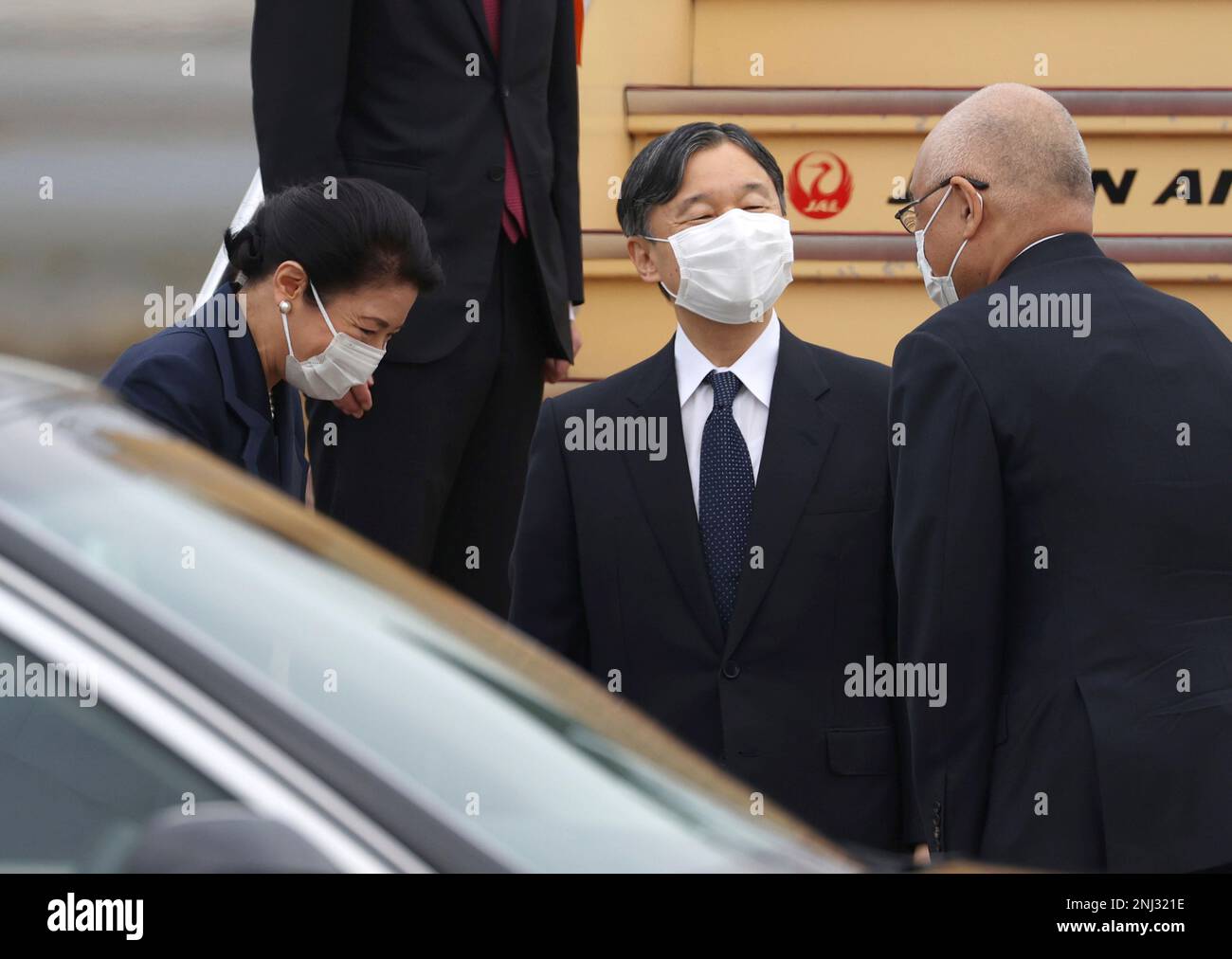 Japan's Emperor Naruhito and Empress leave Haneda Airport in Tokyo on ...