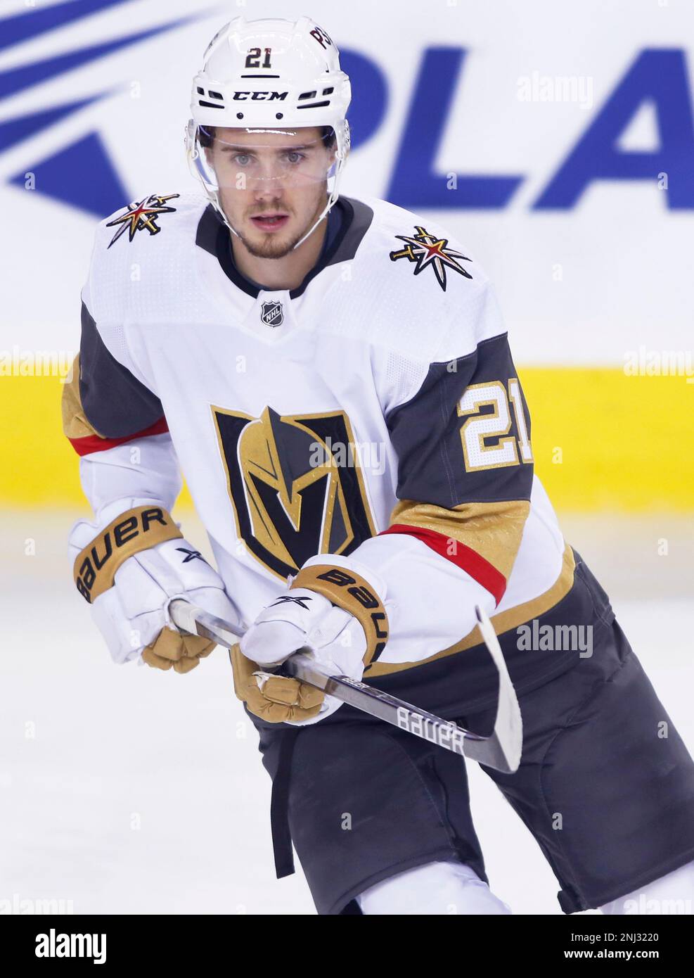 NHL profile photo on Vegas Golden Knights player Brett Howden at a game ...