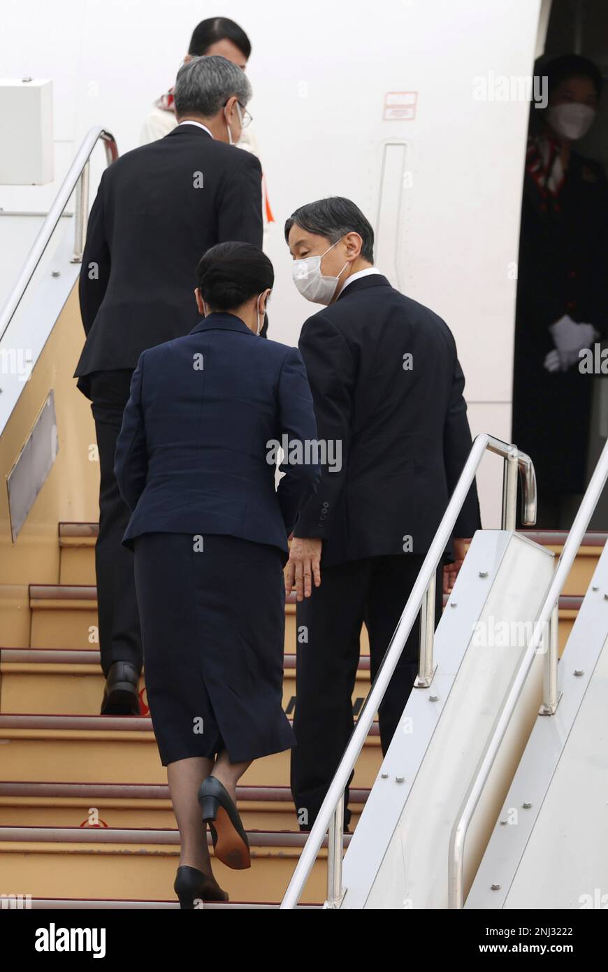 Japan's Emperor Naruhito and Empress leave Haneda Airport in Tokyo on ...