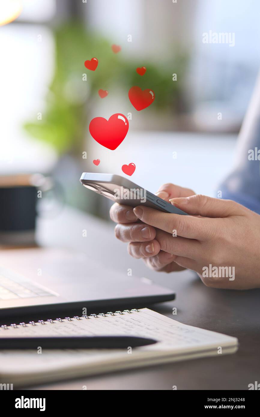 Heart emoji overlay hi-res stock photography and images - Alamy