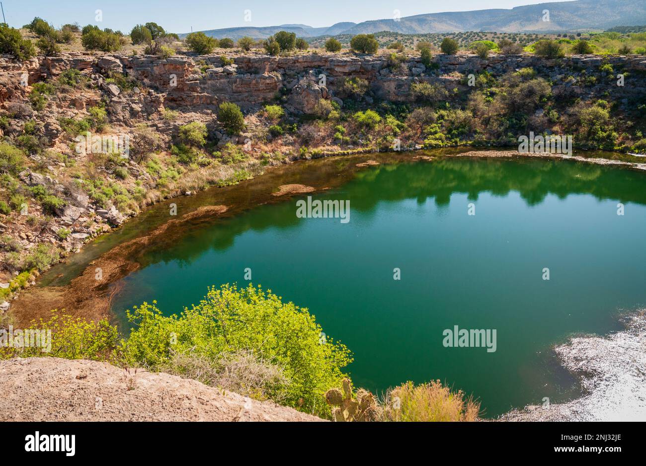 Montezuma Well unit of Montezuma Castle National Monument Stock Photo ...