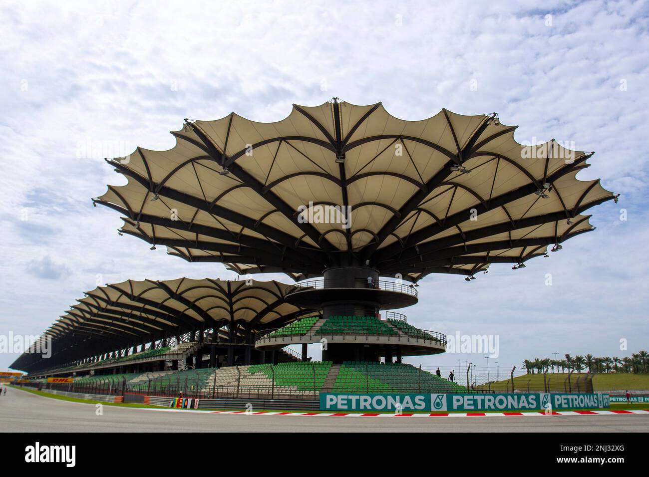 SEPANG, SGR - OCTOBER 20: General view of the Grandstand of the ...