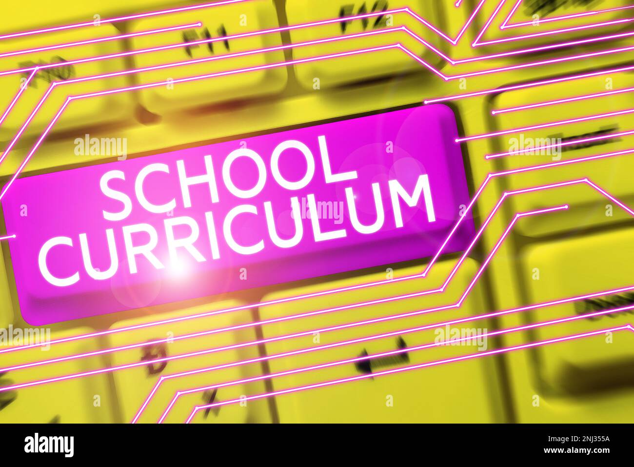 Hand writing sign School Curriculum. Business concept designed to ...