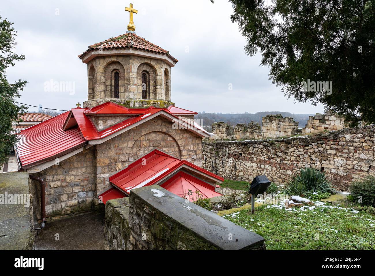 Saint Petka Church in Belgrade Fortress in Kalemegdan park in Belgrade ...