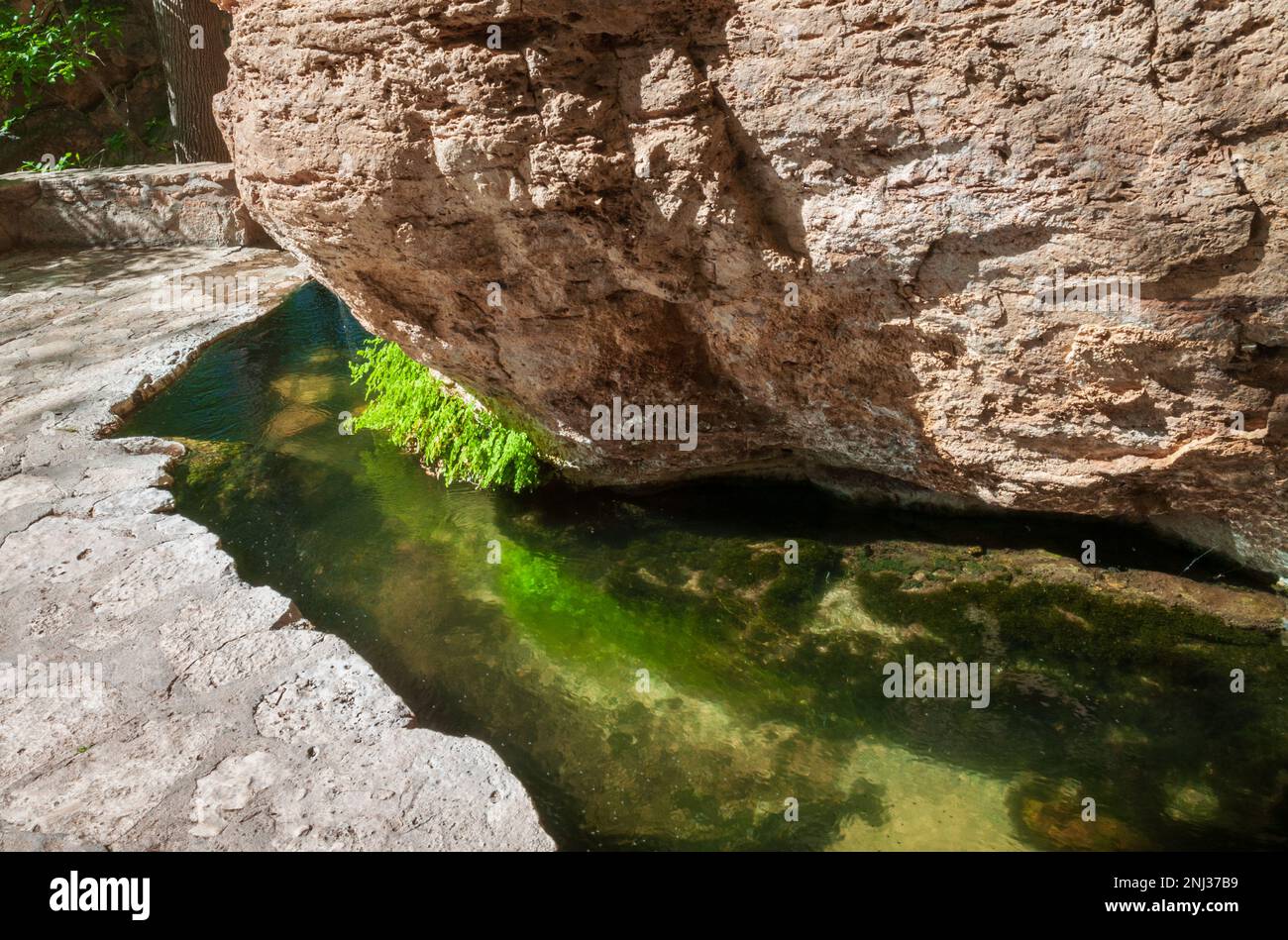 Montezuma Well unit of Montezuma Castle National Monument Stock Photo ...