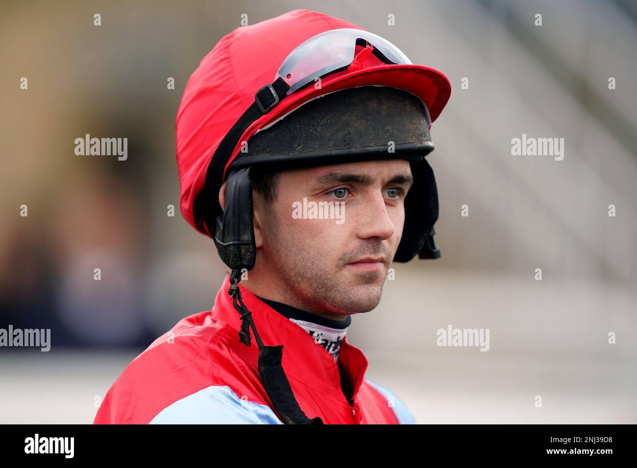 Jockey Sam Coltherd at Doncaster Racecourse, Yorkshire. Picture date ...