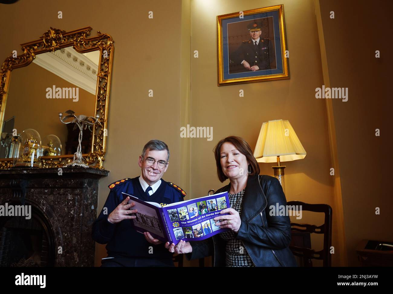 Garda Commissioner Drew Harris (left) and retired Garda commissioner ...