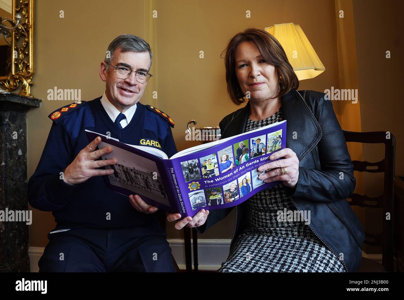 Garda Commissioner Drew Harris (left) and retired Garda commissioner ...
