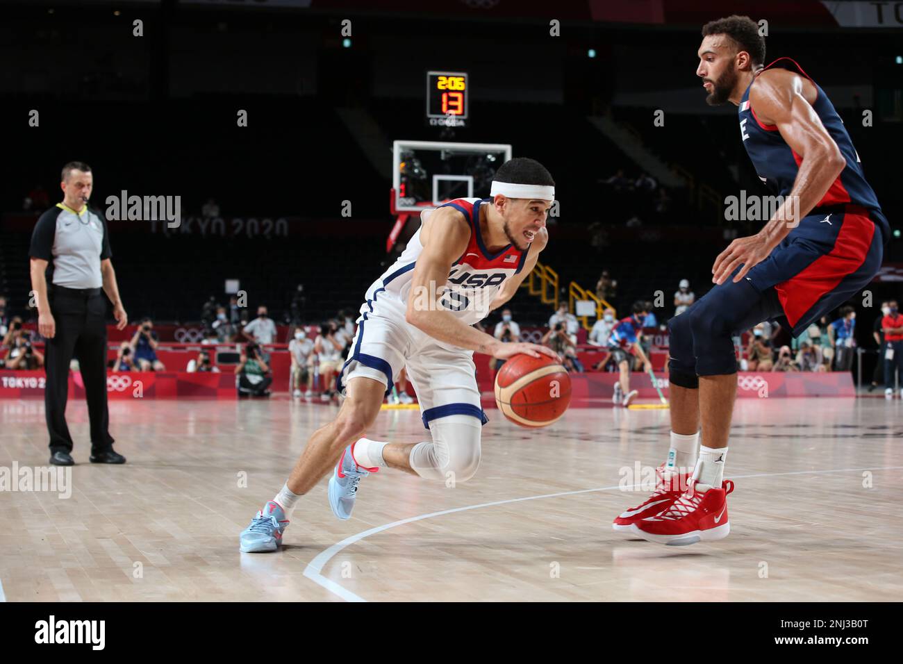 AUG 7, 2021: Devin Booker of United States in the Men's Basketball Gold ...