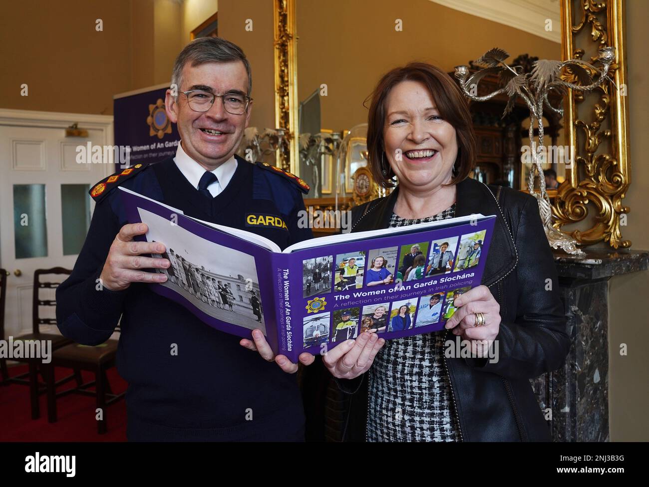 Garda Commissioner Drew Harris (left) and retired Garda commissioner ...