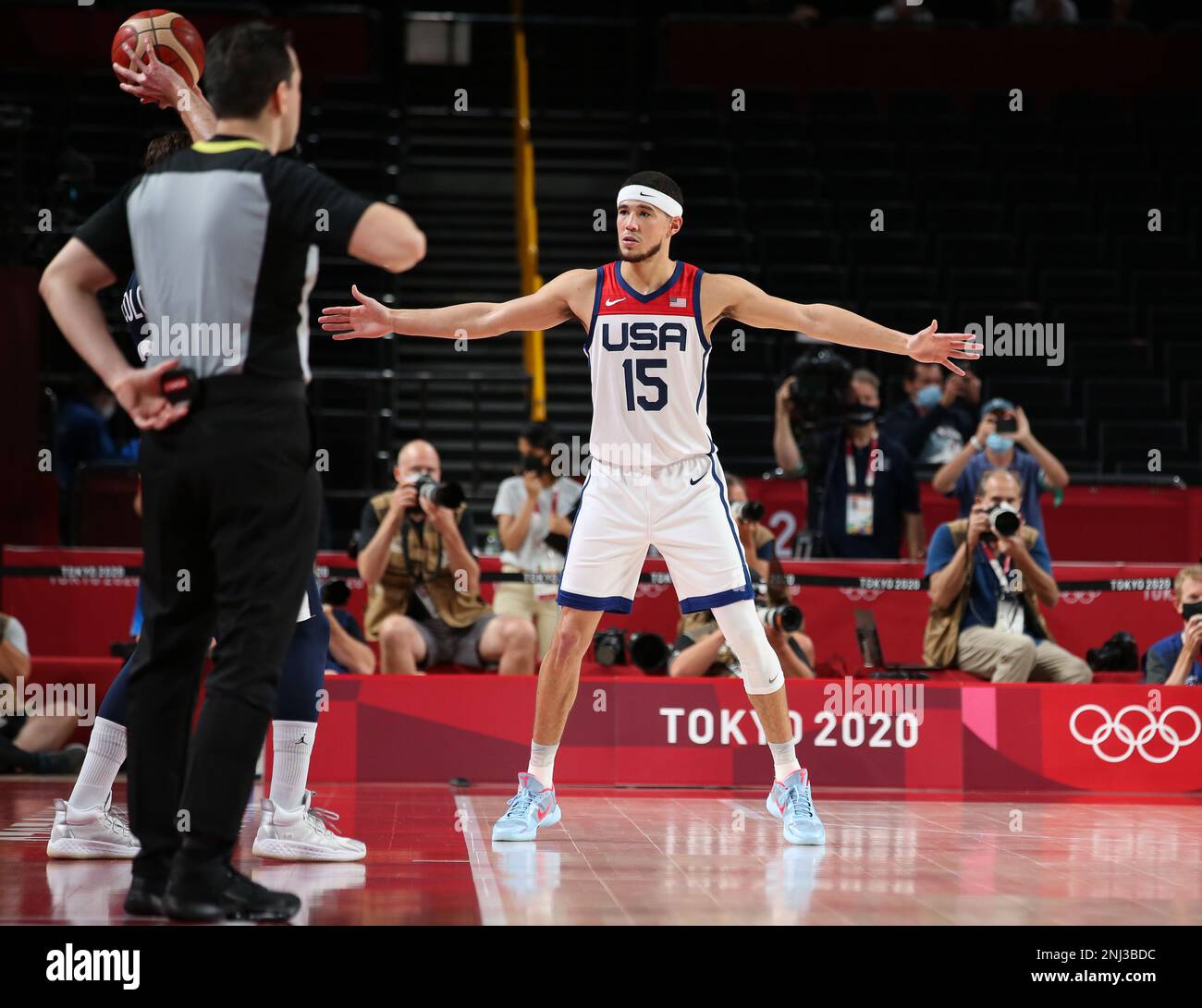 AUG 7, 2021: Devin Booker of United States in the Men's Basketball Gold ...
