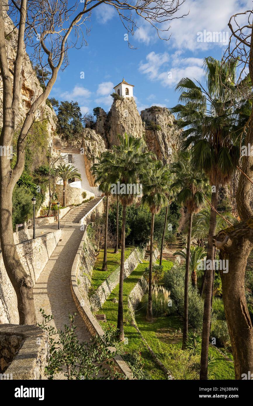 Path to el Castell de Guadalest castle Stock Photo - Alamy