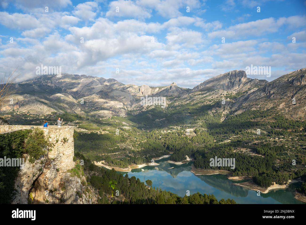 View over the valley from Guadalest village Stock Photo - Alamy
