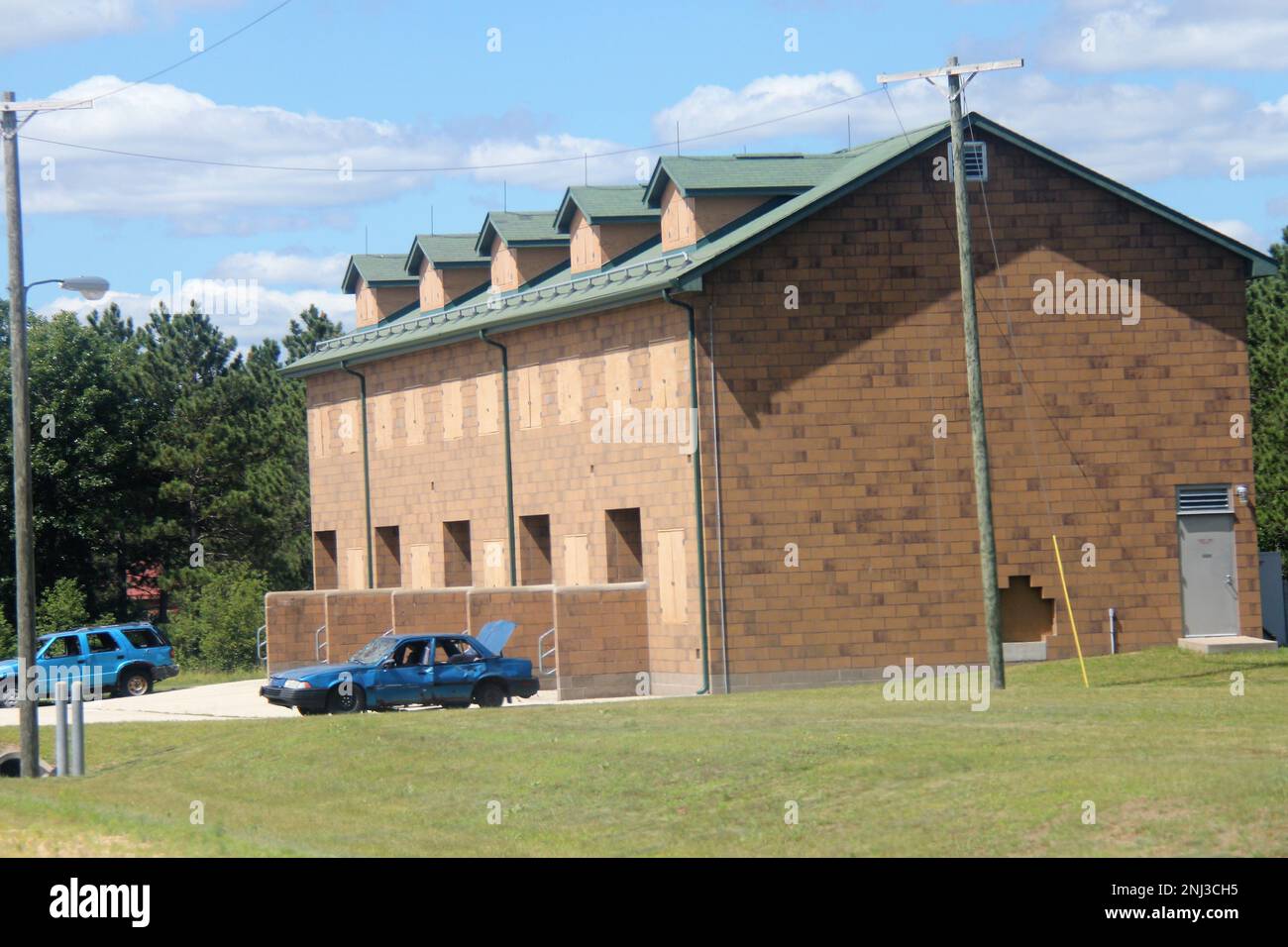 An exterior view of an area of the Fort McCoy Combined Arms Collective ...