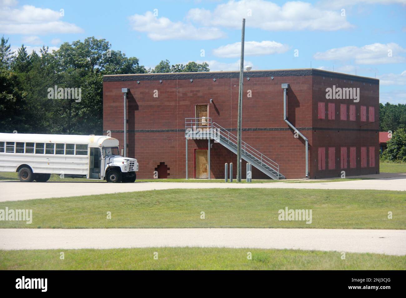 An exterior view of an area of the Fort McCoy Combined Arms Collective ...