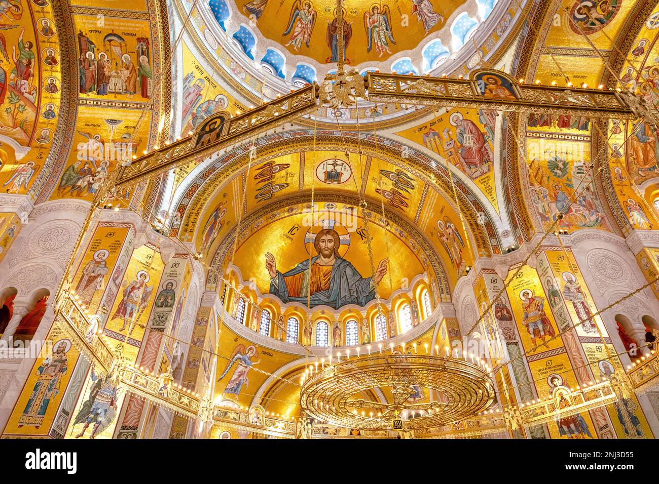 Magnificent Orthodox Mosaic Icon in the Temple of Saint Sava, Belgrade ...