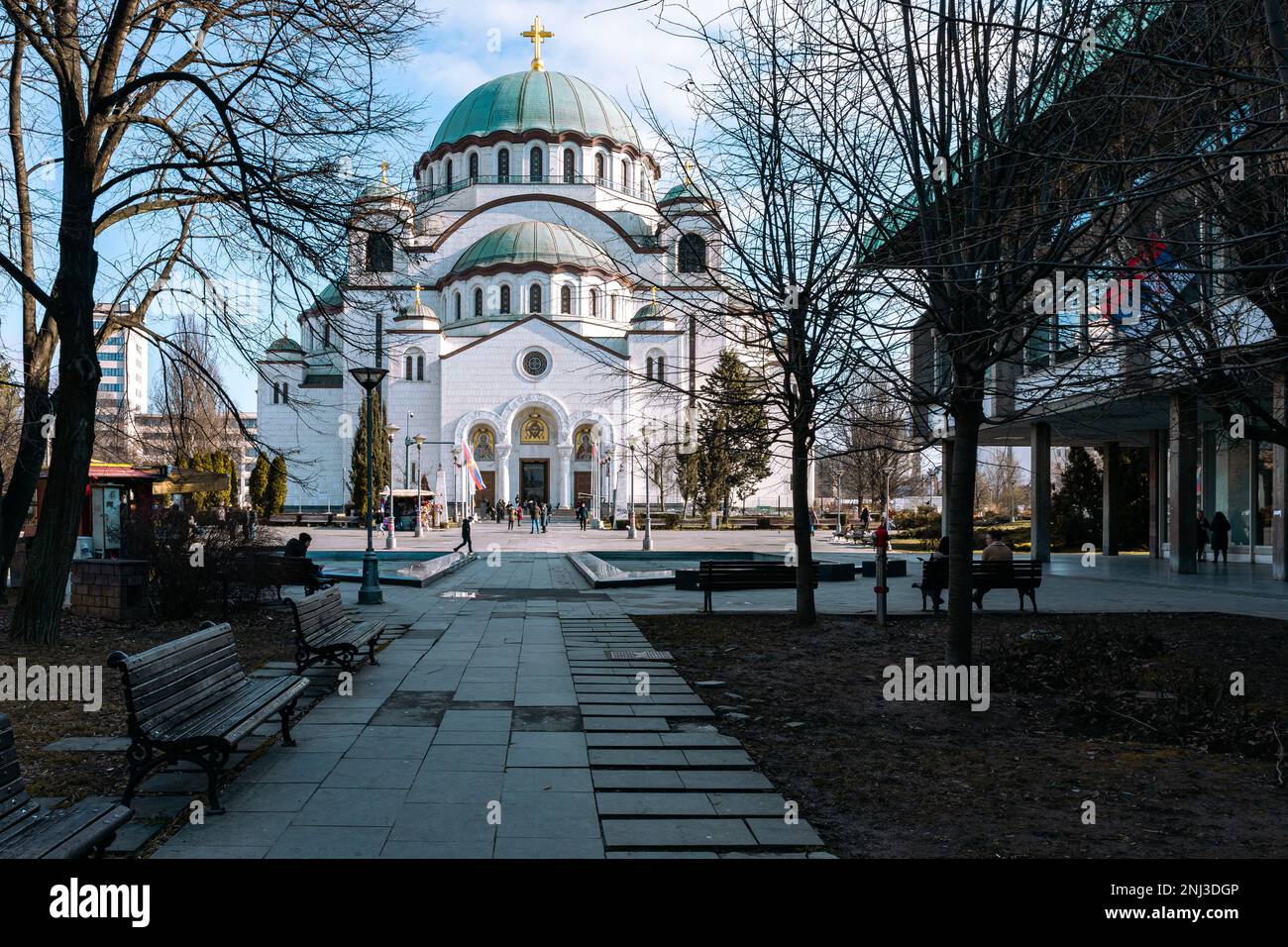 The Cathedral of Saint Sava in Belgrade, Serbia. Largest Serbian ...