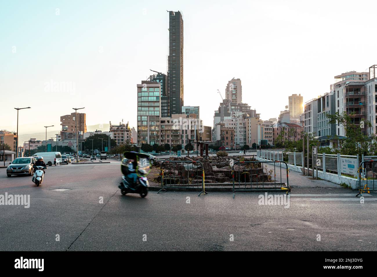 Historic Old Town of Beirut near Martyrs' square. Beirut, Lebanon Stock ...
