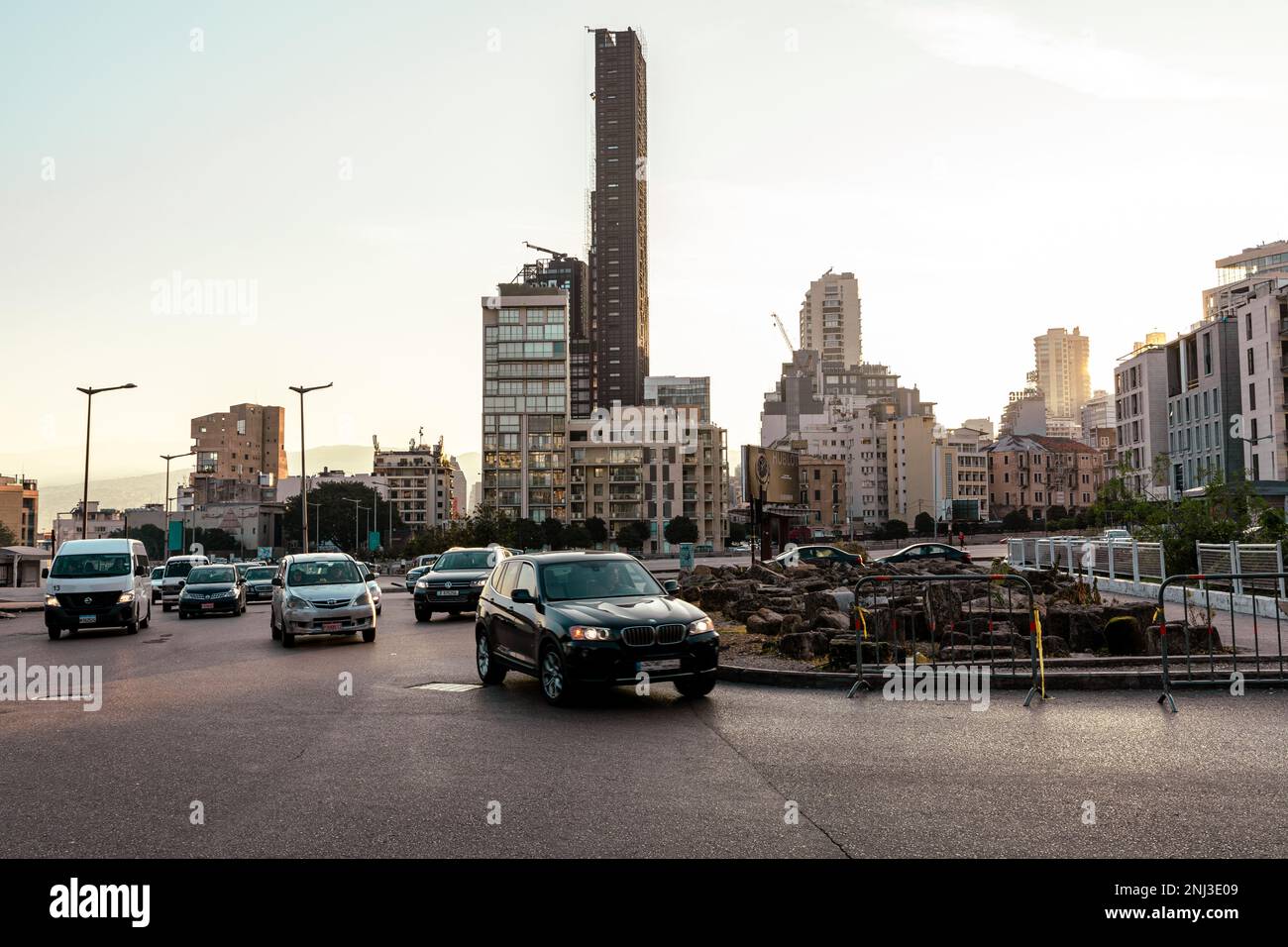 Historic Old Town of Beirut near Martyrs' square. Beirut, Lebanon Stock ...